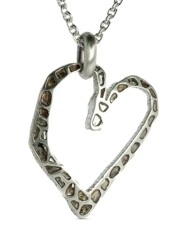 PARTS OF FOUR Jazz's Heart Necklace - Silver