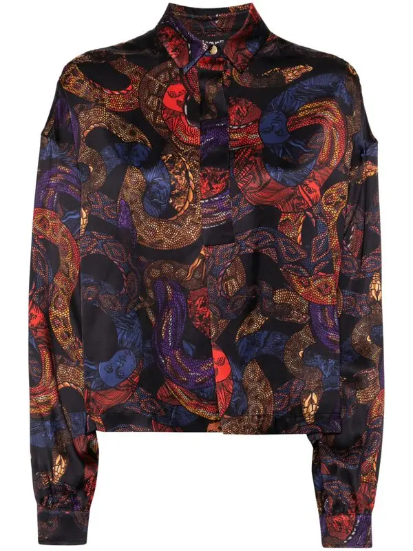 Just Cavalli Apocalypse Snake-print Shirt