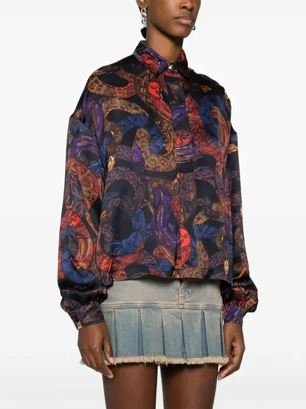 Just Cavalli Apocalypse Snake-print Shirt
