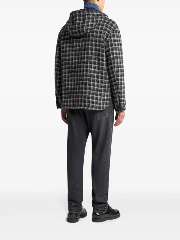 Etro Tartan-check Hooded Shirt Jacket