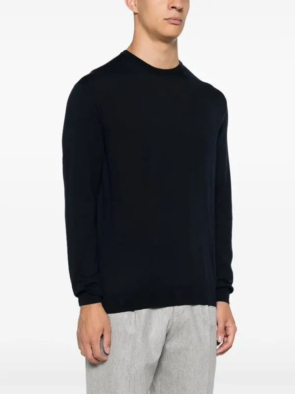 Malo Virgin Wool Sweater - Blue