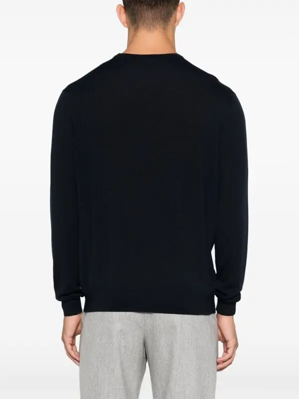 Malo Virgin Wool Sweater - Blue