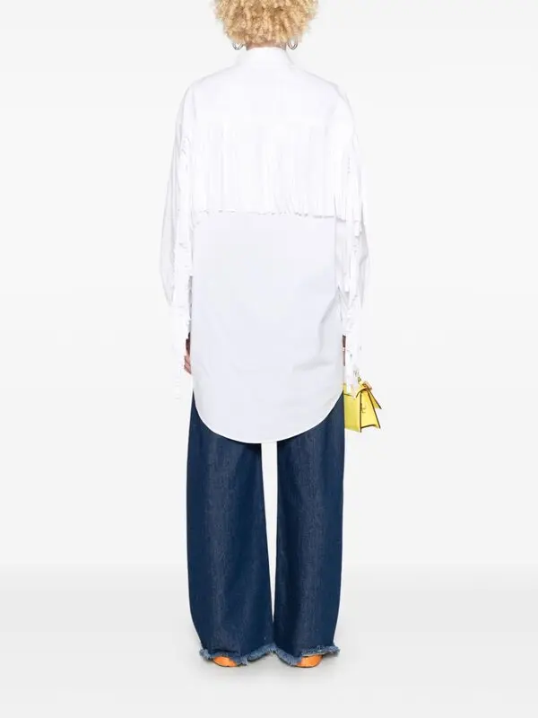 Moschino Fringed Poplin Shirt