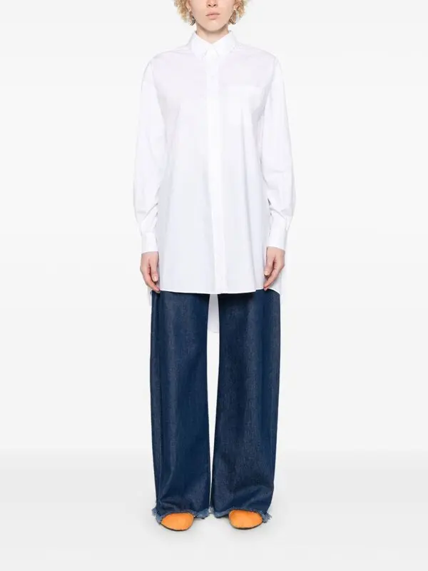 Moschino Fringed Poplin Shirt