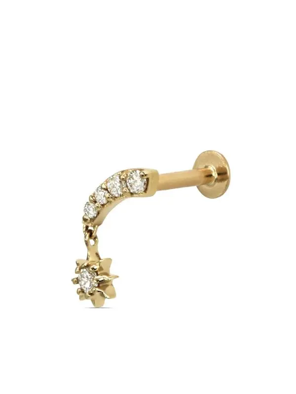LARK & BERRY 14kt Yellow Diamond Starburst Stud Earring - Gold