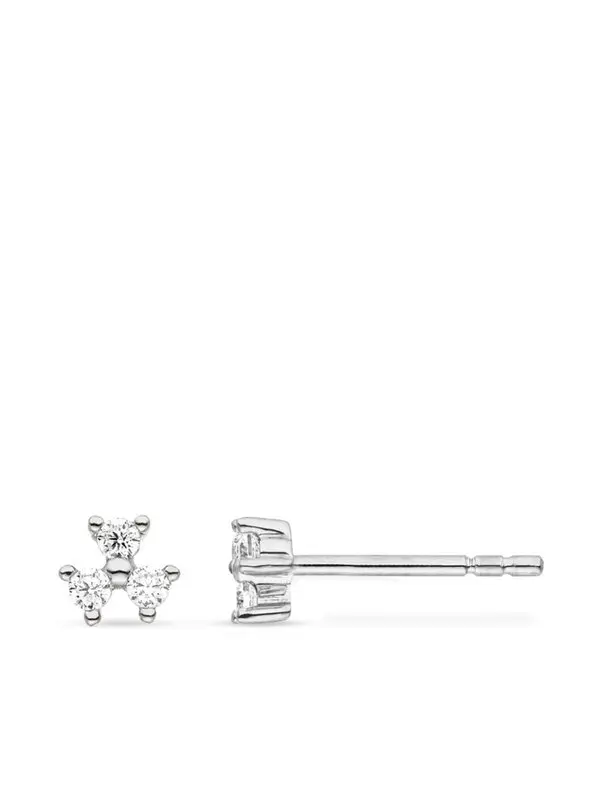 VEYNOU 14kt White Gold Diamond Stud Earrings - Silver