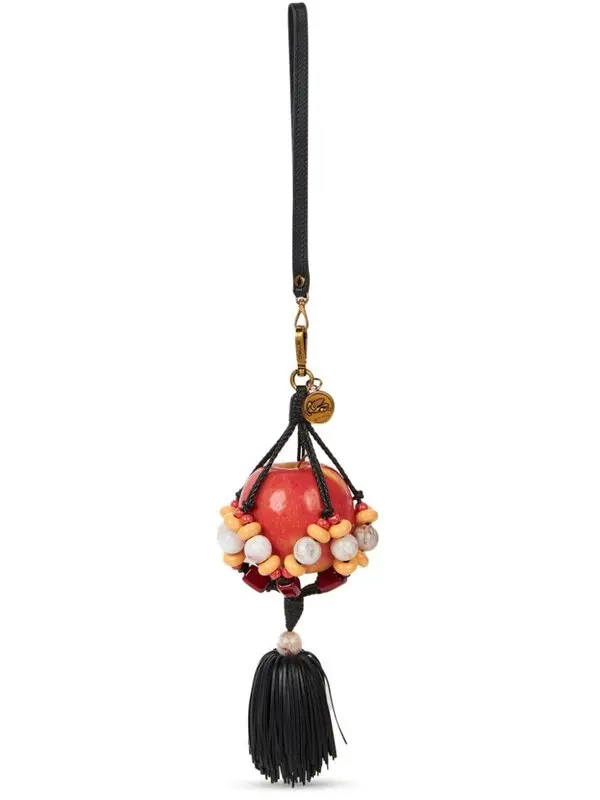 Etro Apple-tassel Leather Charm - Black