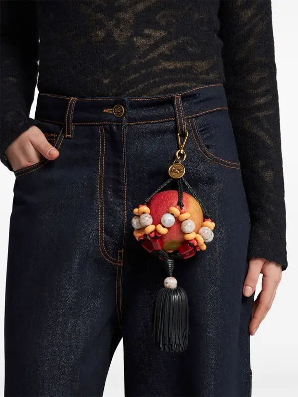 Etro Apple-tassel Leather Charm