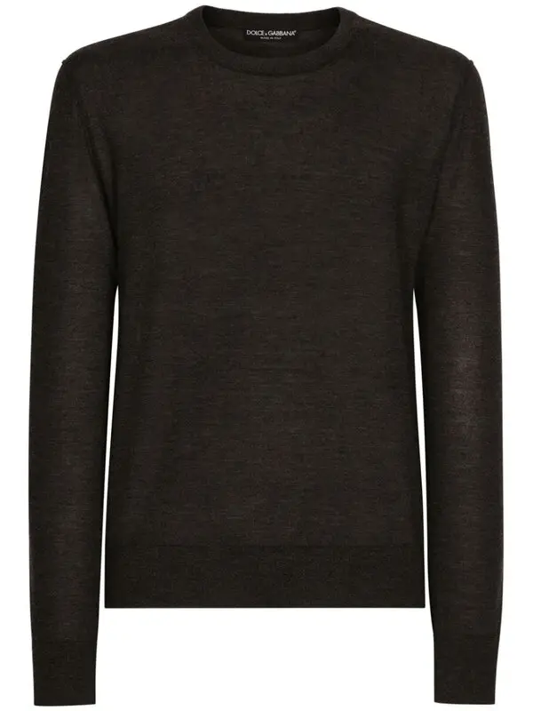 Dolce & Gabbana Round-neck Cashmere Sweater - Grey