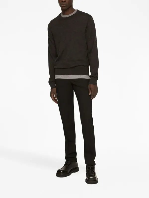 Dolce & Gabbana Round-neck Cashmere Sweater - Grey