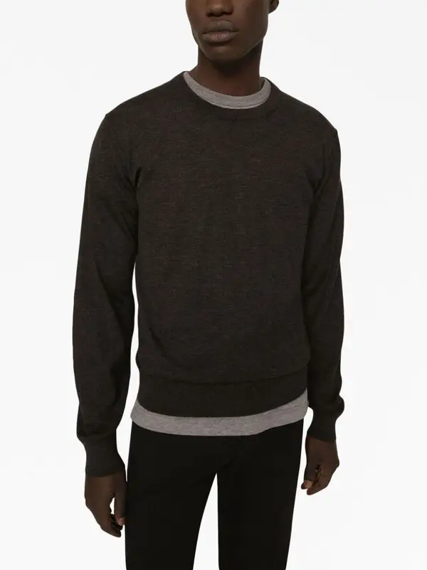 Dolce & Gabbana Round-neck Cashmere Sweater - Grey