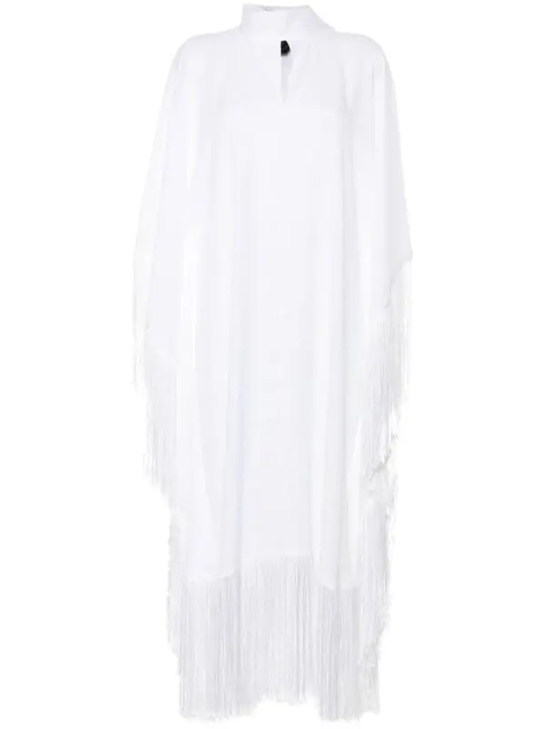 TALLER MARMO Iguazu Linen Kaftan - White