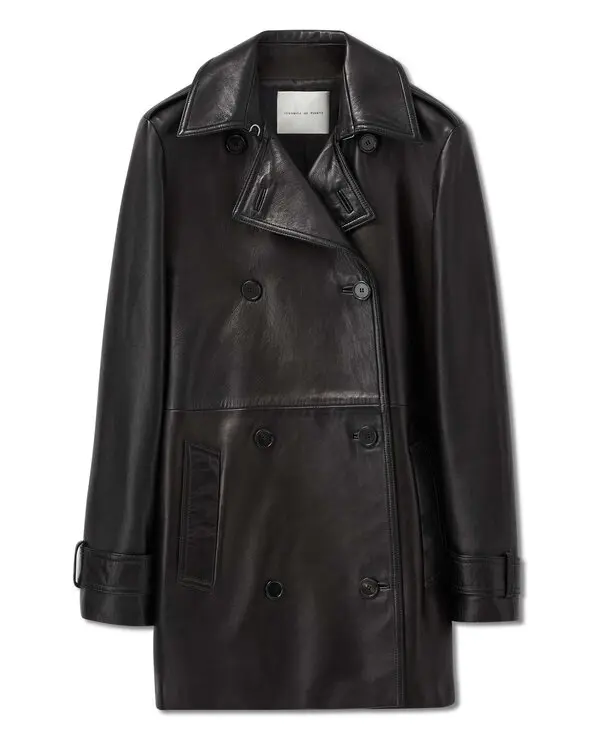 Veronica De Piante Charlotte Trench In Leather