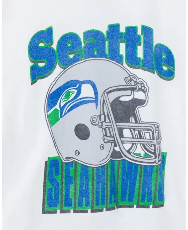 Junk Food Clothing Nfl Seattle Seahawks Throwback Helmet Tee