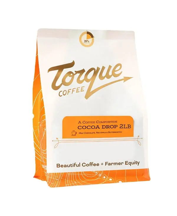 GOCOFFEEGO Torque Cocoa Drop Big 2lb Bulk Espresso - Brown