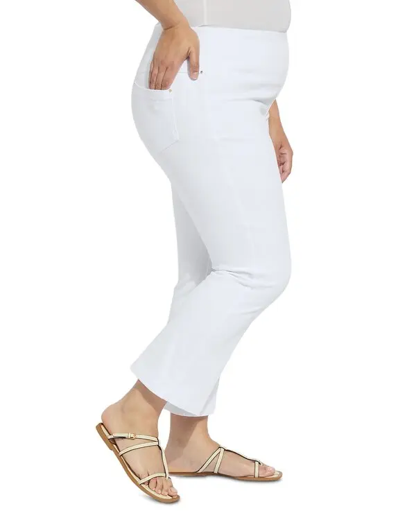 Lyssé High Rise Ankle Bootcut Jeans - White