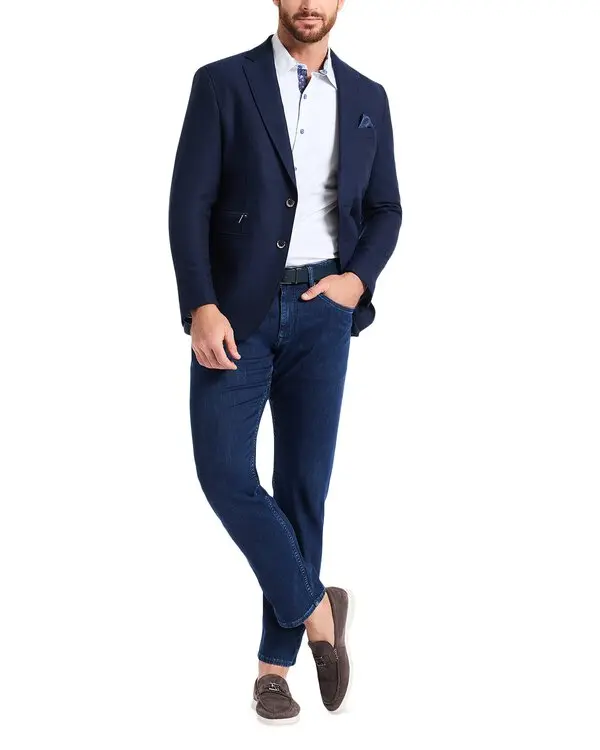 Robert Graham Jetset Blazer With Removable Liner - Navy