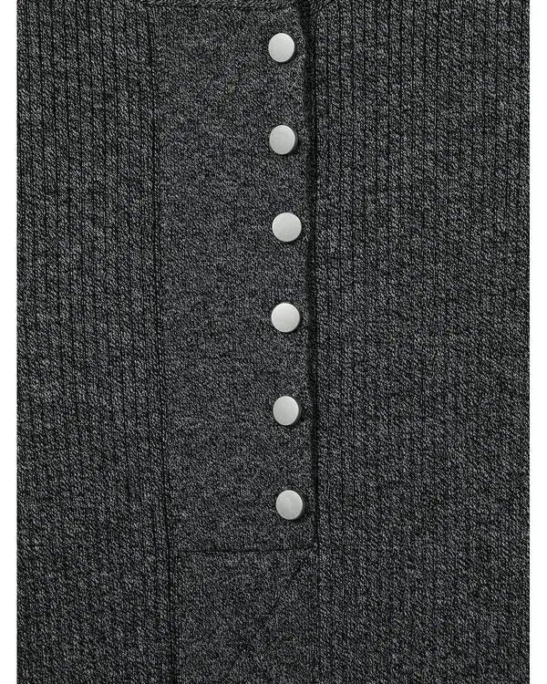 REISS Sandy Ribbed Midi Dress