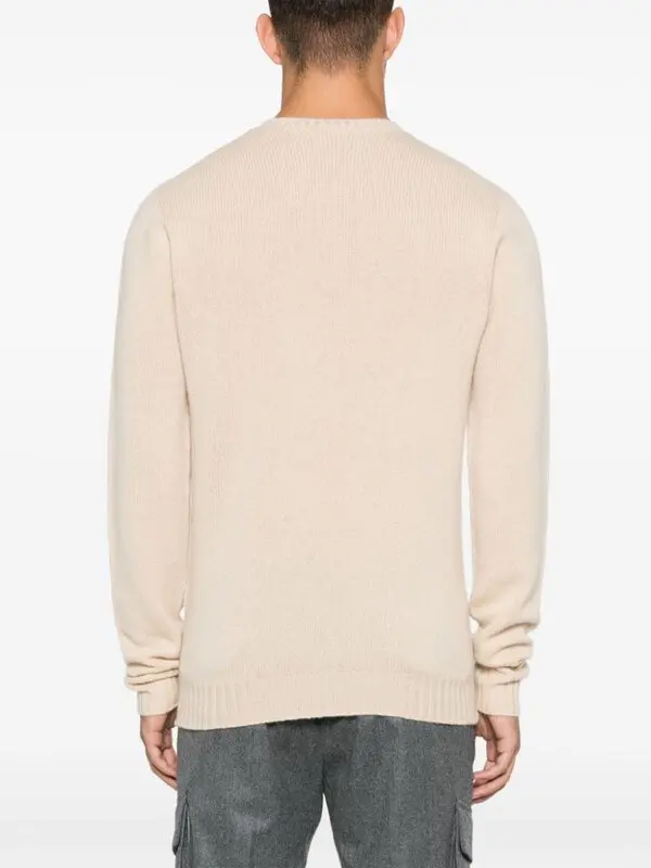 DRUMOHR Crew-neck Cashmere Sweater - Neutrals