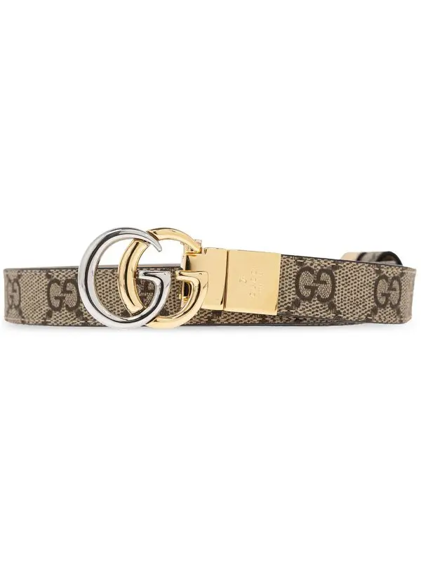 Gucci Gg Marmont Reversible Belt - Neutrals