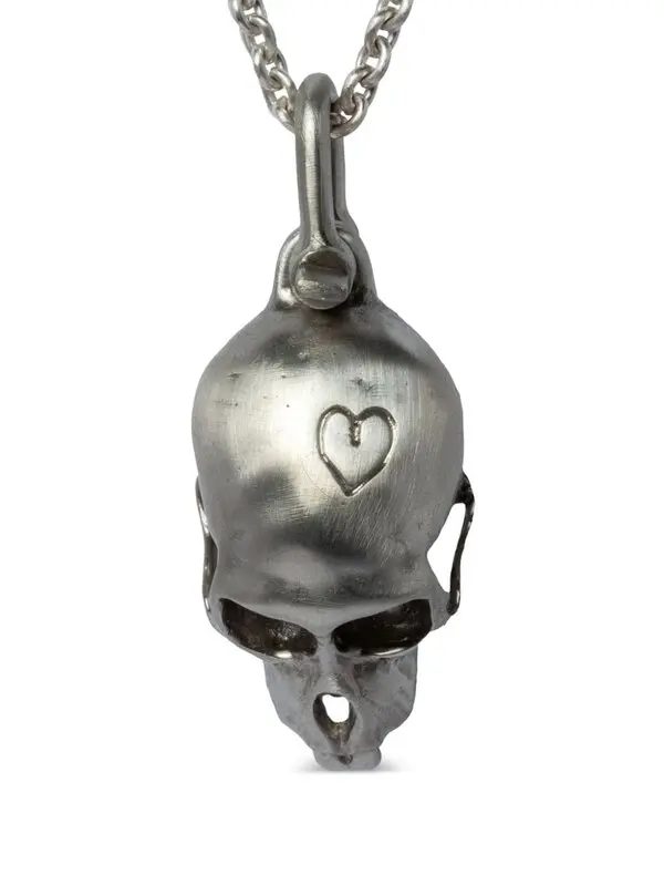 PARTS OF FOUR Monkey Skull Pendant Necklace - Silver