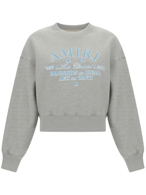 Amiri Cropped Logo Sweatshirt