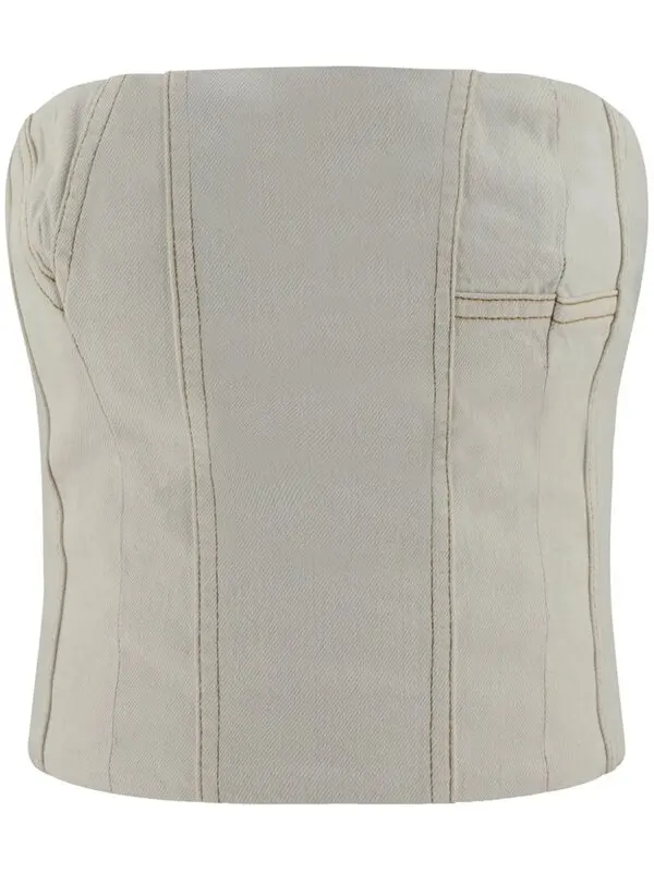 Amiri Panelled Denim Top