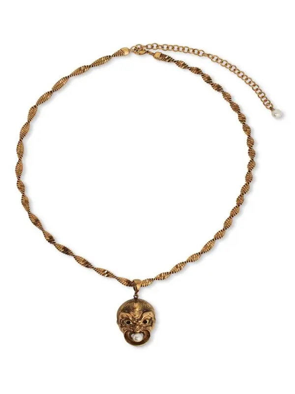 Etro Tone Pendant Necklace - Gold