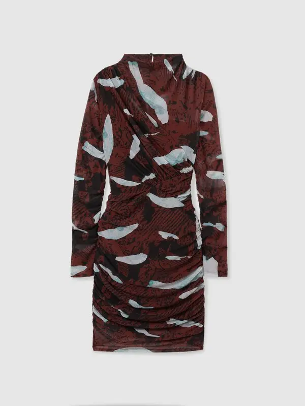 REISS Kallie Printed Mini Dress