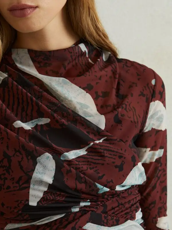 REISS Kallie Printed Mini Dress