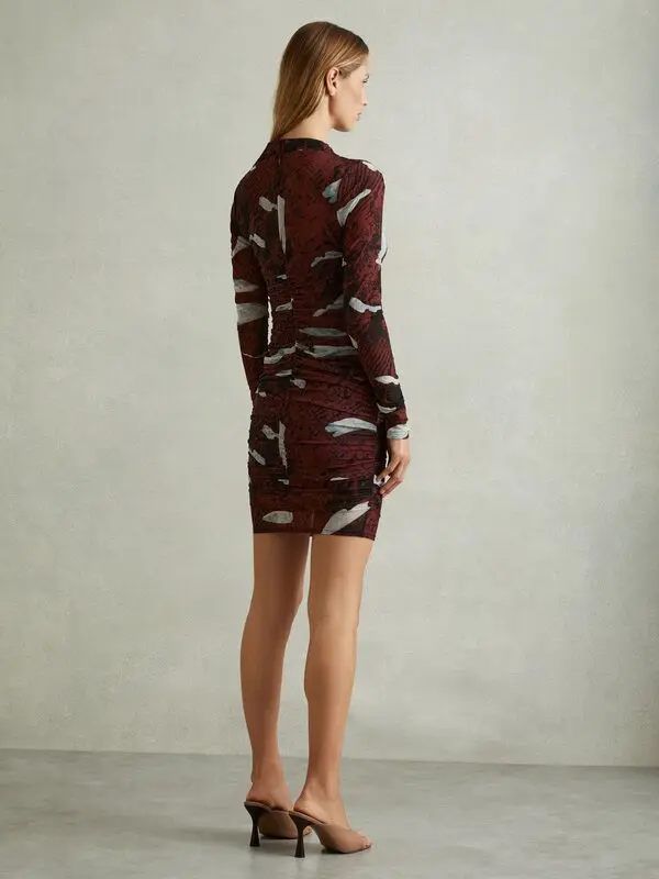 REISS Kallie Printed Mini Dress