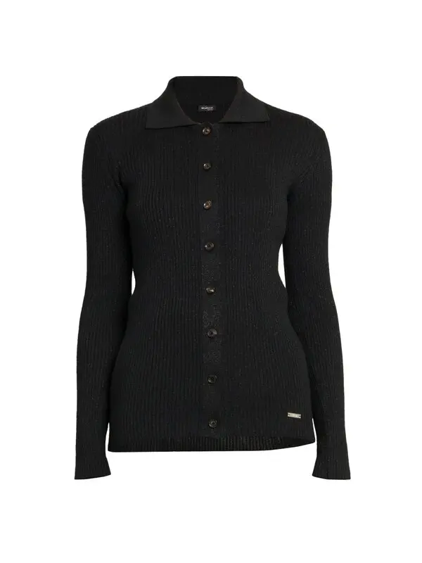 Kiton Rib-knit Wool-blend Cardigan