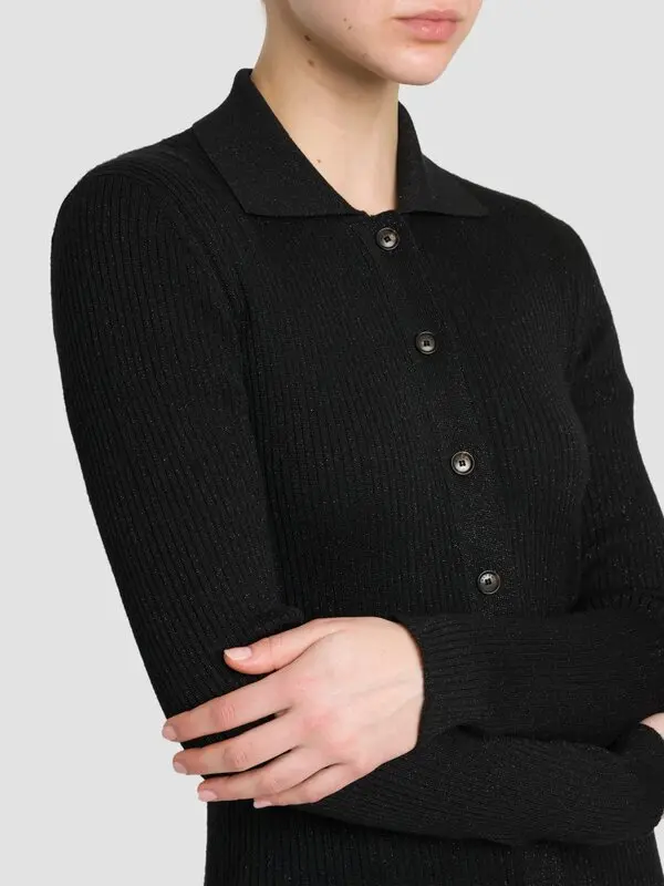 Kiton Rib-knit Wool-blend Cardigan
