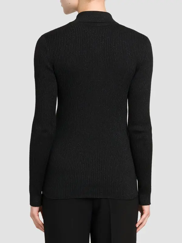 Kiton Rib-knit Wool-blend Cardigan