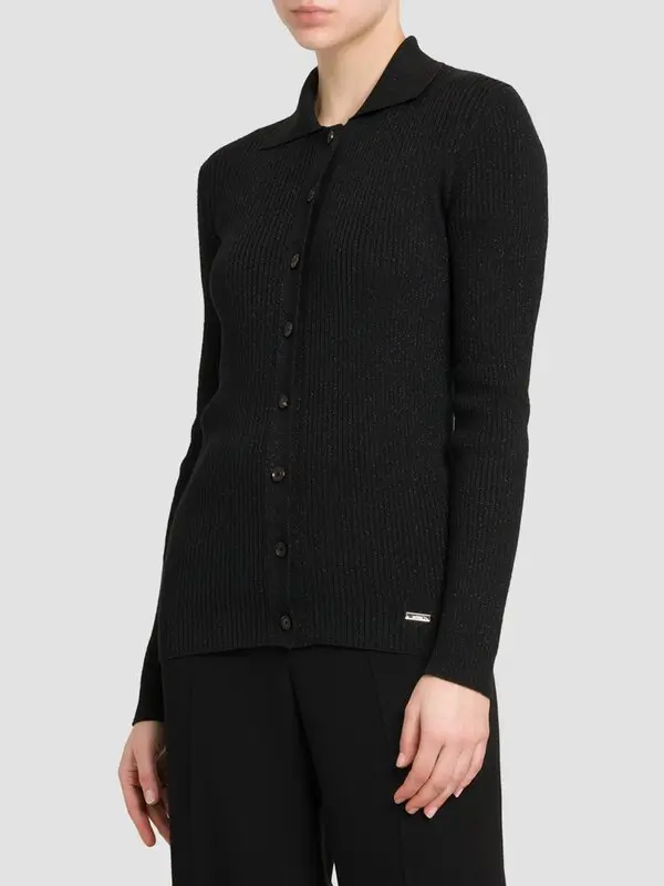 Kiton Rib-knit Wool-blend Cardigan