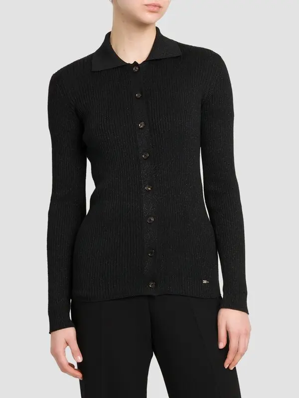 Kiton Rib-knit Wool-blend Cardigan