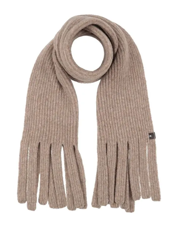 Emporio Armani Scarf Wool, Polyamide, Cow Leather - Beige