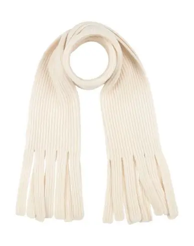 Emporio Armani Scarf Wool, Polyamide, Cow Leather - White