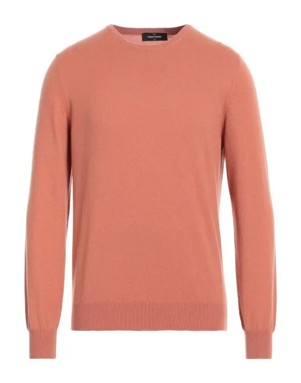 GRAN SASSO Crewneck Cashmere Sweater - Mandarin