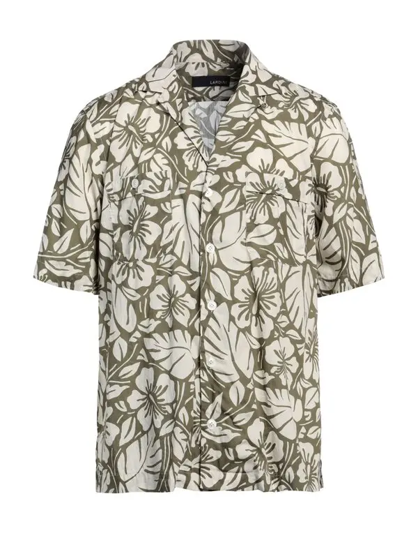 LARDINI Shirt Size Cotton - Green