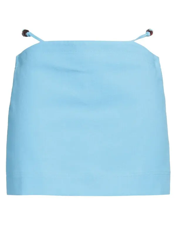 GANNI Organic Cotton Mini Skirt With Appliqués