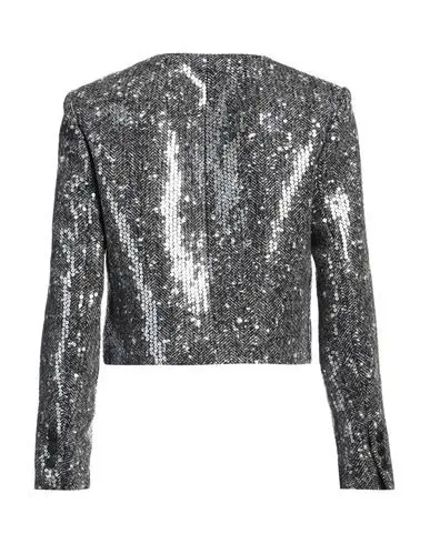 Sandro Bouclé Herringbone Jacket - Grey