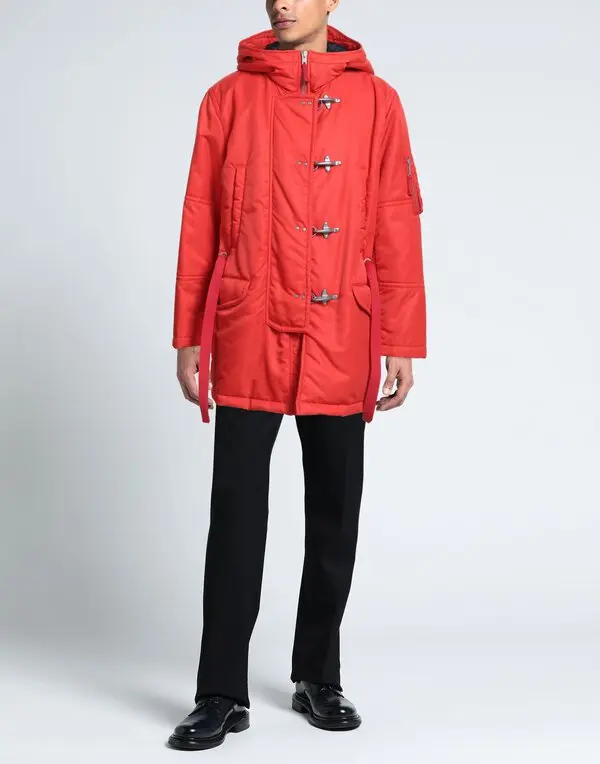 FAY ARCHIVE Duffle Coat - Tomato Red