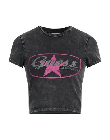 Guess T-shirt Charcoal Size Cotton, Elastane - Grey