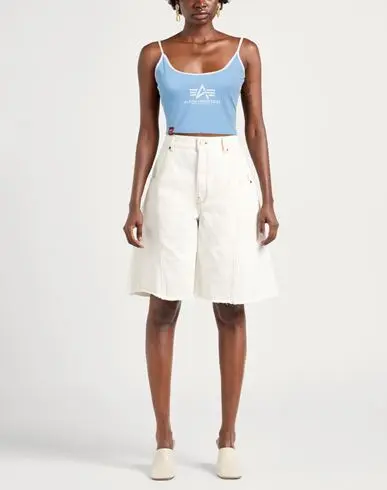 Alpha Industries Top Light Cotton Elastane - Light Blue
