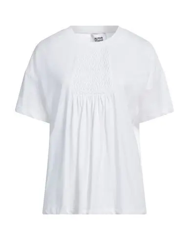 Alpha Studio Shirred Jersey T-shirt