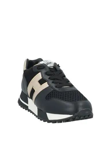 Hogan Sneakers Size Leather, Textile Fibers - Black