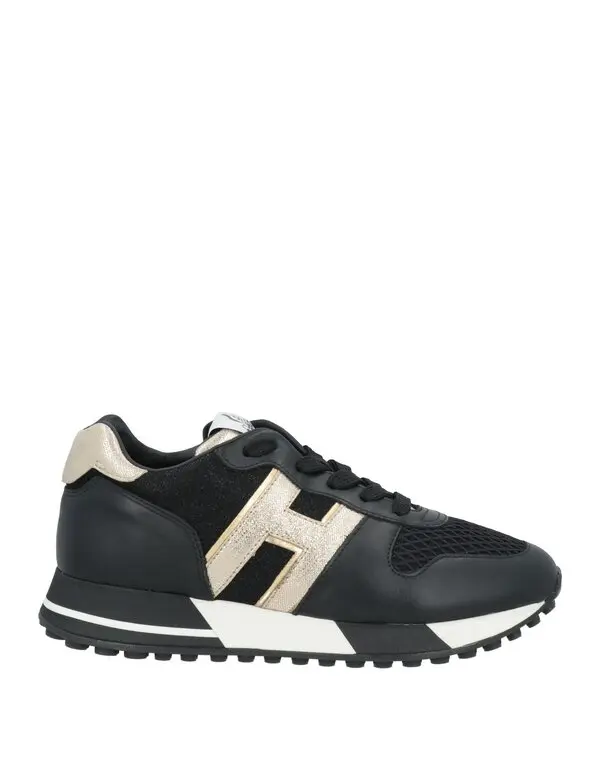 Hogan Sneakers Size Leather, Textile Fibers - Black