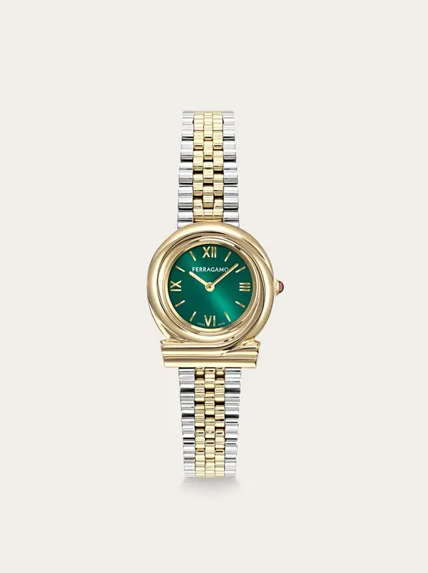 FERRAGAMO Gancini Twisted Watch - Yellow