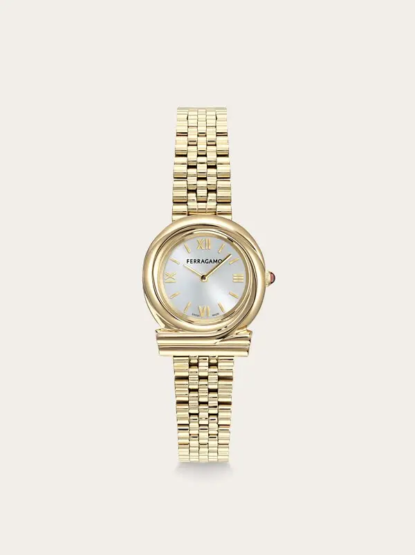 FERRAGAMO Gancini Twisted Watch - Yellow